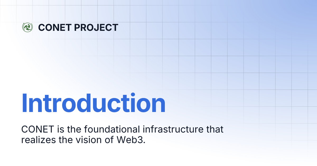 Introduction | CONET PROJECT
