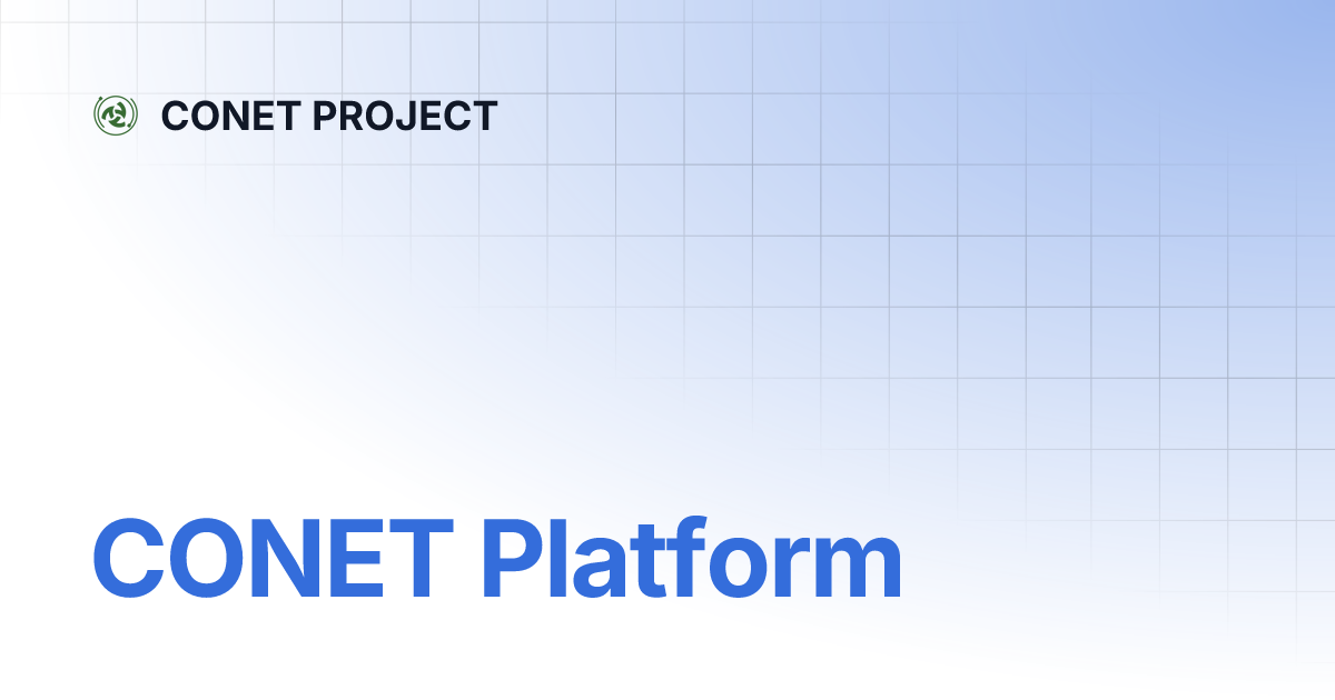 CONET Platform | CONET PROJECT