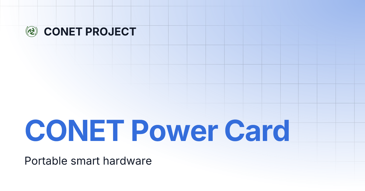 CONET Power Card | CONET PROJECT